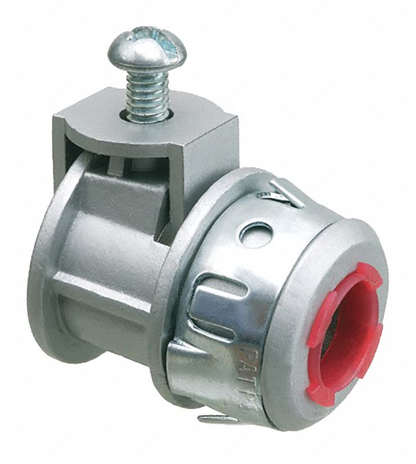 ARLINGTON Straight Connector - Saddle Style: Zinc, 3/4 in Trade Size, 3 ...