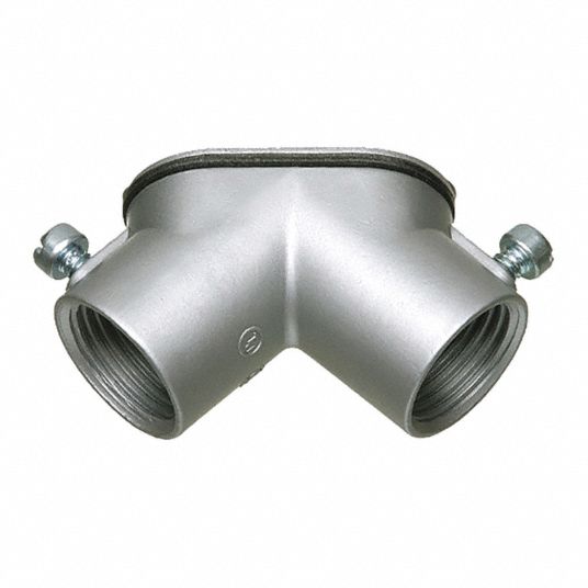 ARLINGTON Pull Elbow: Zinc, Plain, 1 1/4 in Trade Size, EMT/RMC - 4JWK8 ...