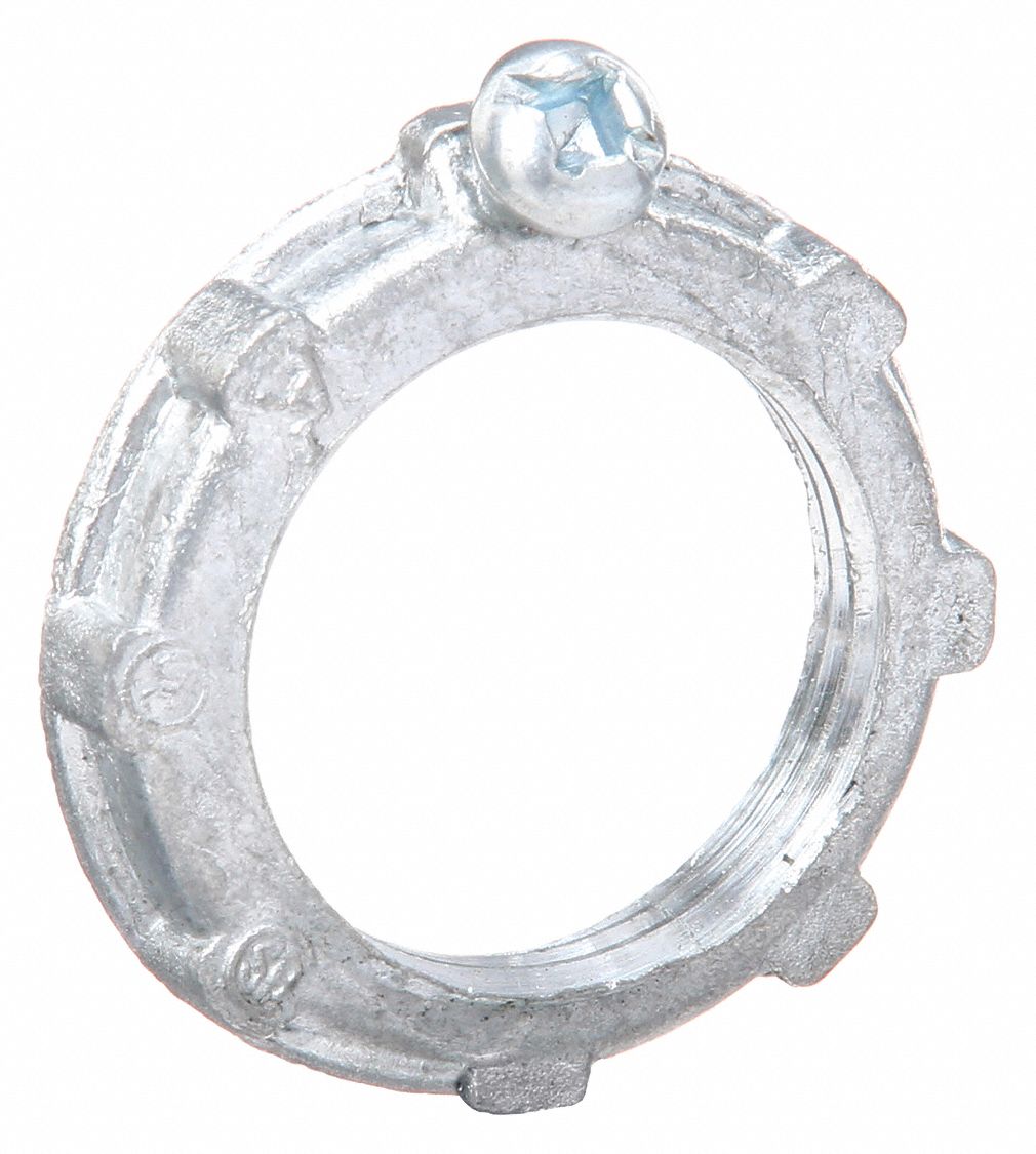 Zinc, Threaded IMC, Rigid, Grounding Locknut - 4JWL1|GL75 - Grainger