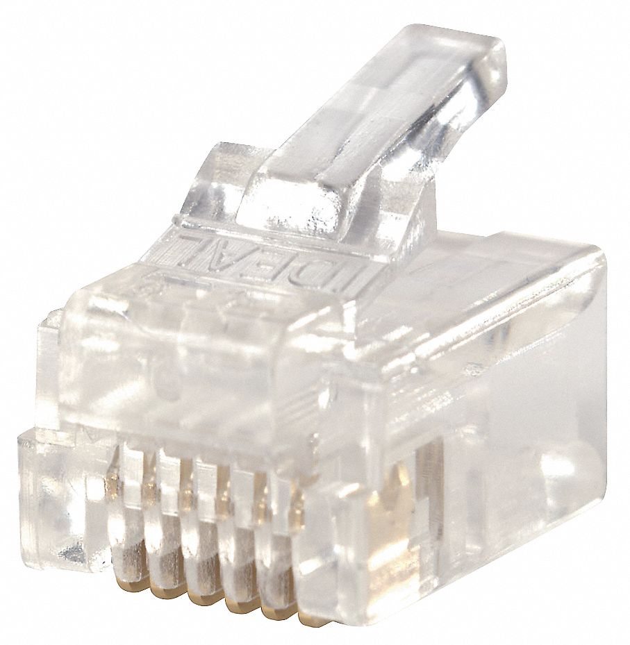 Modular Plug, Number of Contacts 4, Number of Positions 6, PK 25 - Grainger