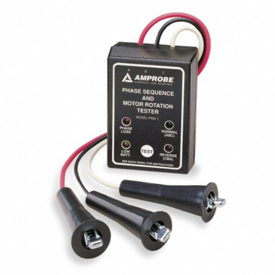 AMPROBE Phase Sequence Tester, 20 to 600V AC Voltage Range - 4JZ36|PRM ...