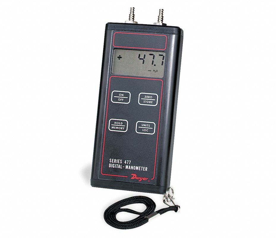 DWYER INSTRUMENTS Manómetro p/Presíon Digital,29psi - 4JZ82 | 477AV-3 ...