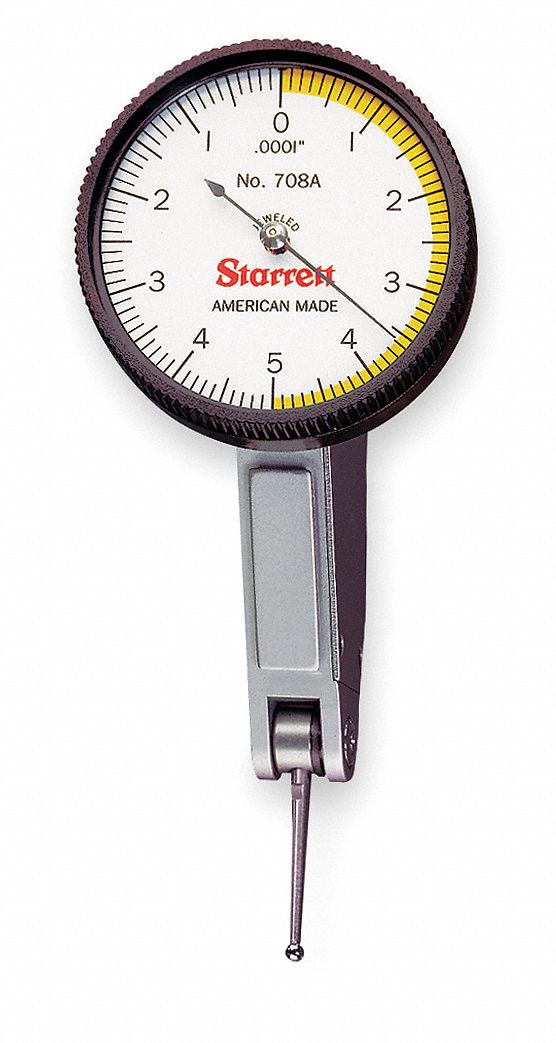 Item Dial Test Indicator, Range 0.010 in, Dial Reading 0-5-0 ...