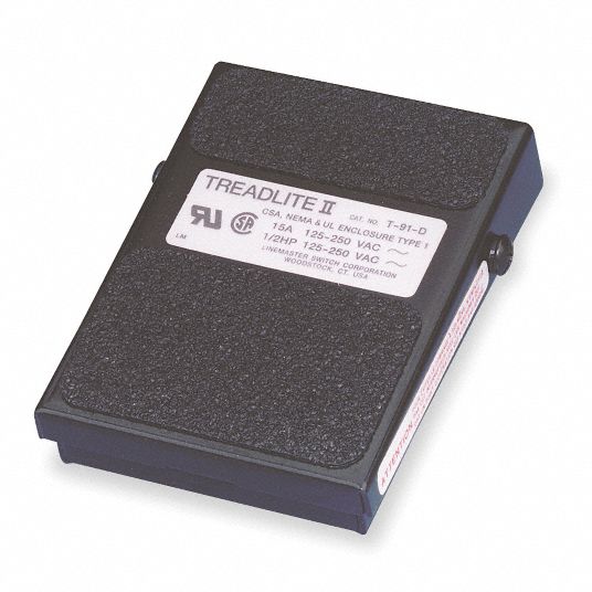 LINEMASTER, Maintained, SPDT, Foot Switch - 4KA14|T-91-D - Grainger