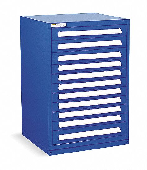 VIDMAR, 30 in x 27 3/4 in x 44 in, 11 Drawers, Modular Drawer Cabinet ...