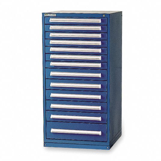 VIDMAR, 30 in x 27 3/4 in x 59 in, 13 Drawers, Modular Drawer Cabinet ...