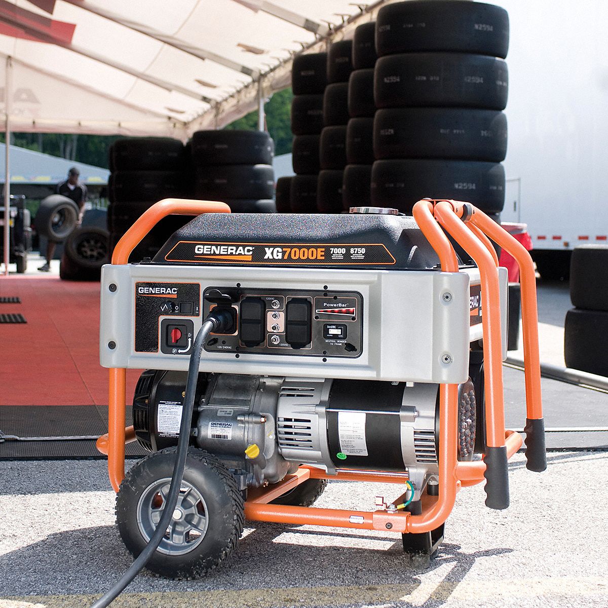 GENERAC Portable Generator, Conventional, Generator Fuel Type Gasoline ...