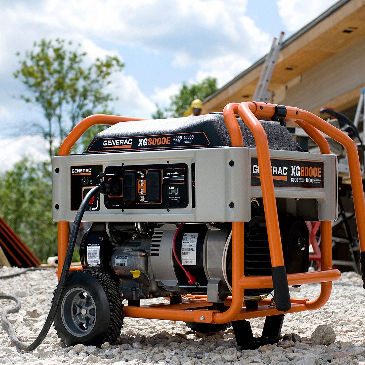 GENERAC Portable Generator, Conventional, Generator Fuel Type Gasoline ...