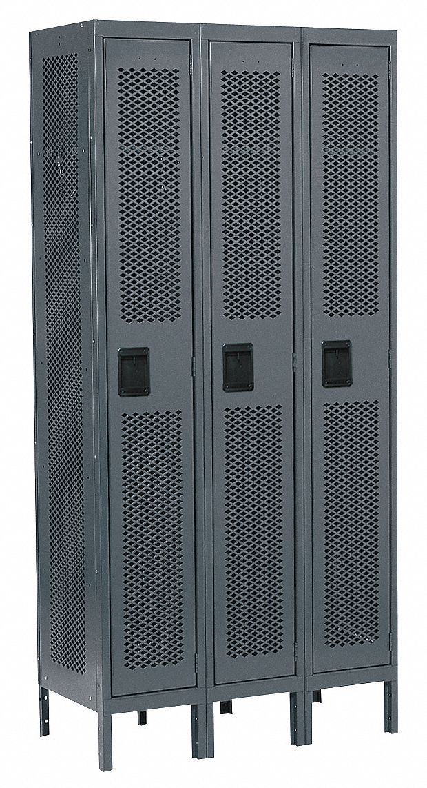 45 in x 18 in x 78 in, Ventilated, Wardrobe Locker - 4KCL9|4KCL9 - Grainger