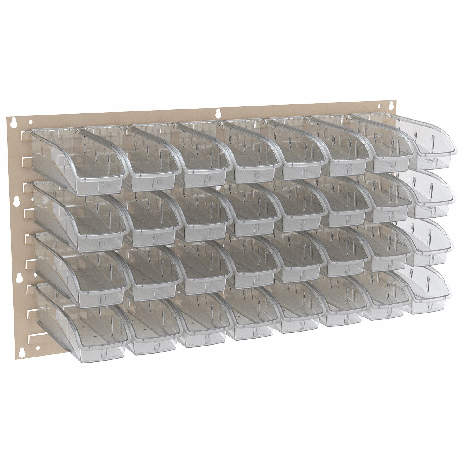 AKRO-MILS Louvered Panel: 20 in x 36 in x 5/16 in, 1 Sides, 0 Bins ...