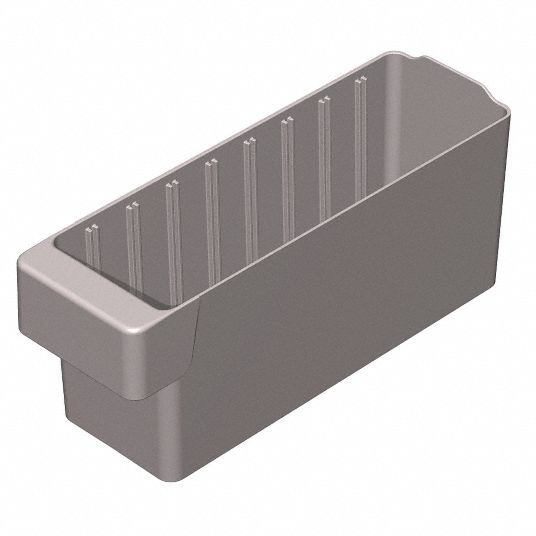 AKRO-MILS, 12 in Overall Lg, 3 3/4 in x 4 5/8 in, Drawer Bin - 4KFA2 ...
