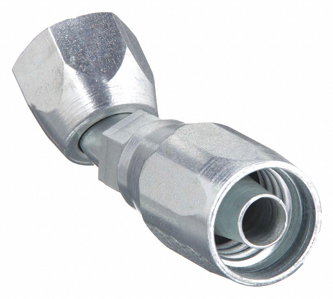 -4 For Hose Dash Size, 7/16 in x 1/4 in Fitting Size, Hydraulic Hose ...