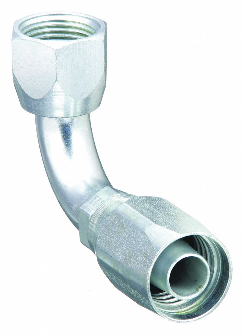 -12 For Hose Dash Size, 1-1/16 in x 3/4 in Fitting Size, Hydraulic Hose ...