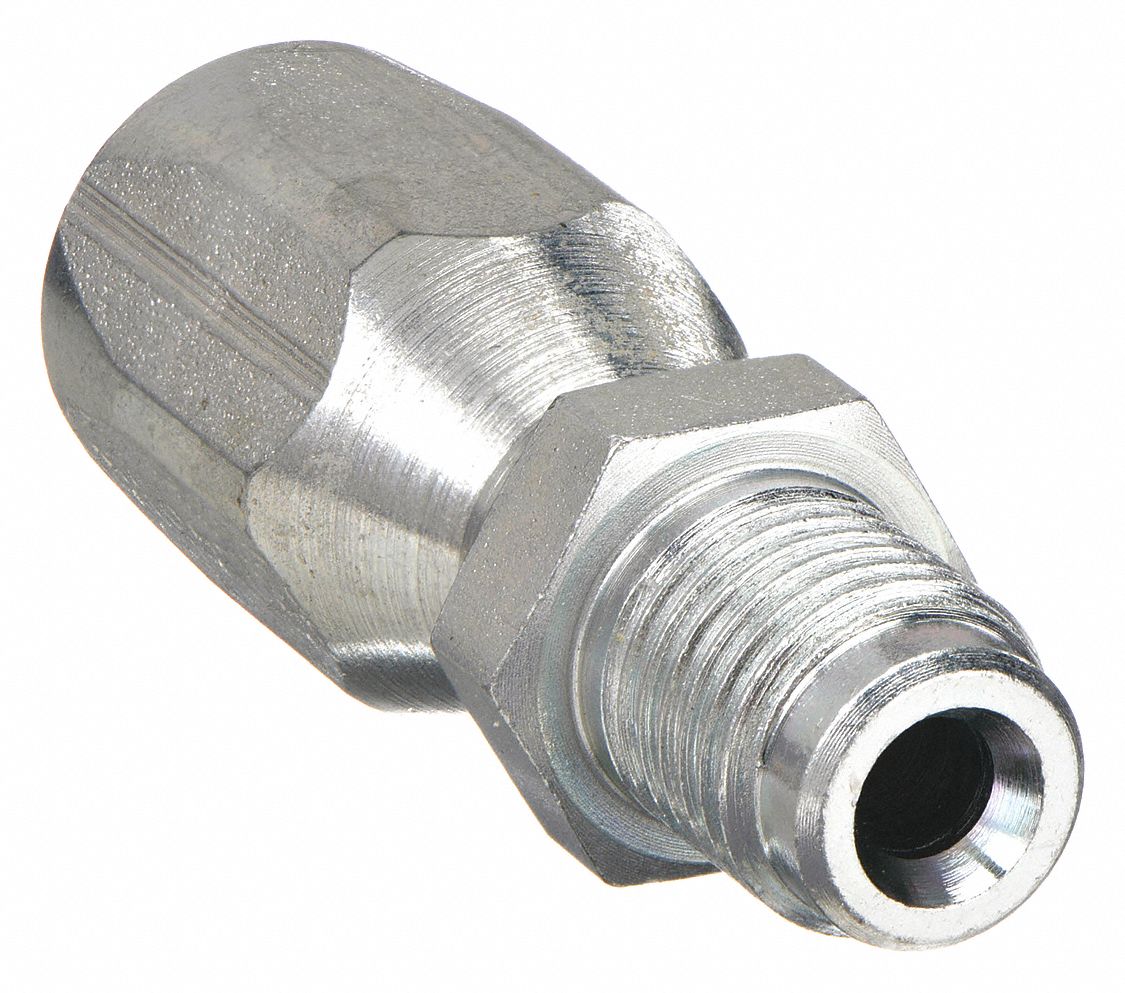 -4 For Hose Dash Size, 7/16 in x 1/4 in Fitting Size, Hydraulic Hose ...