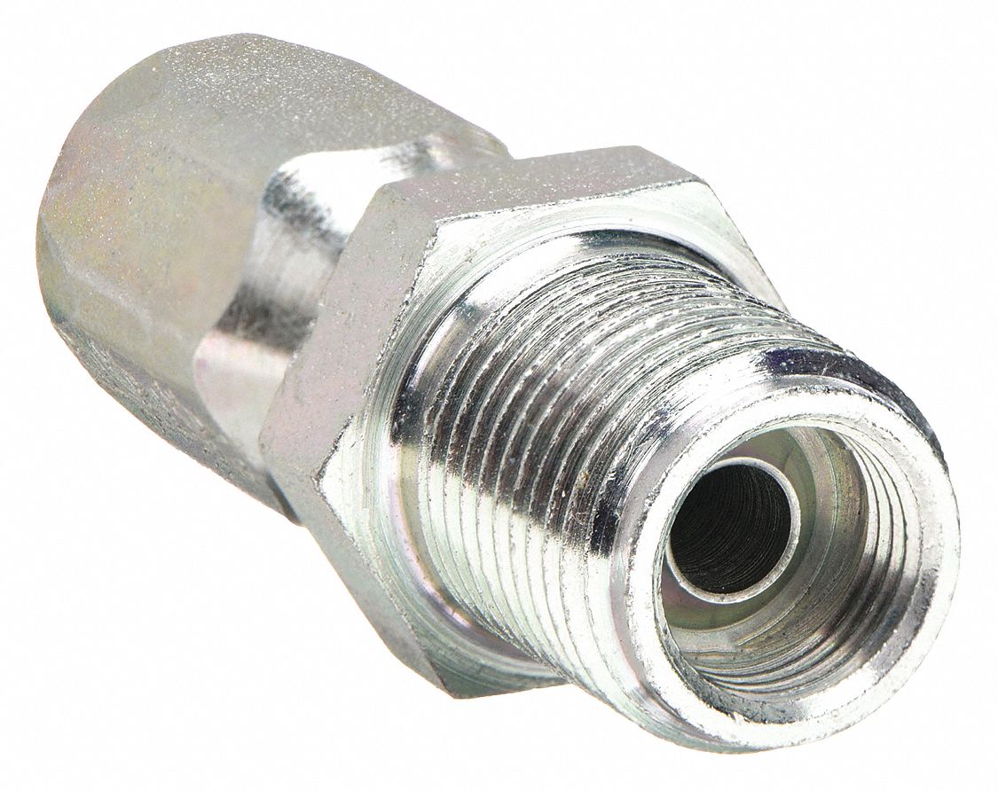 -4 For Hose Dash Size, 7/16 in x 3/16 in Fitting Size, Hydraulic Hose ...