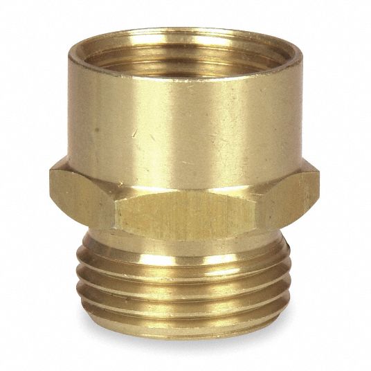 WESTWARD Garden Hose Adapter: 3/4 in x 3/4 in Fitting Size, Female x ...