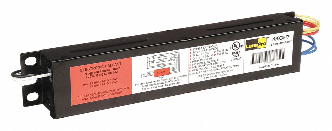 Electronic Ballast, Ballast Start Type Rapid - Grainger