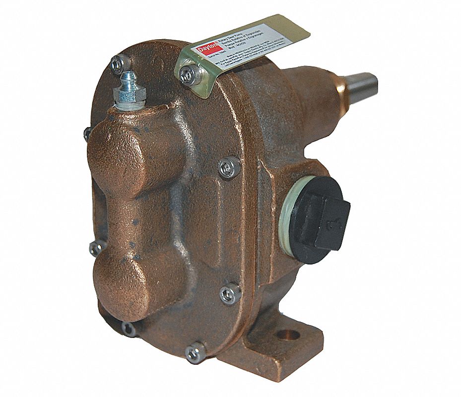DAYTON Cabezal de Bomba de Engranaje Giratorio, Tamaño del Puerto 1", Clasif. de Servicio Ligero ...