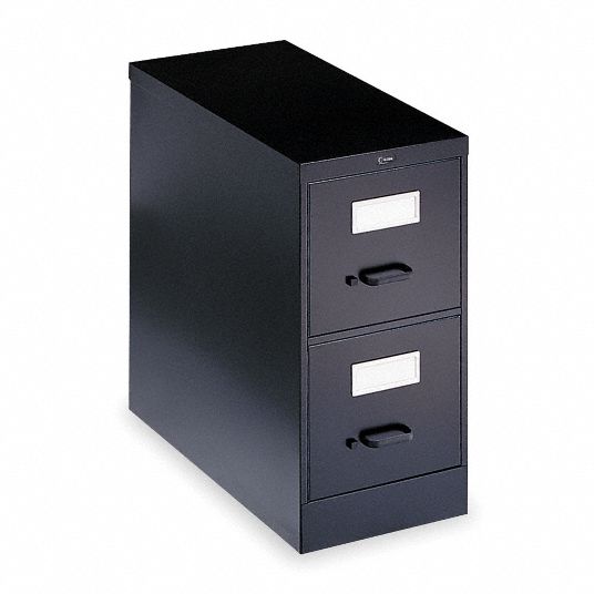 18 1/4 in, 26 1/2 in, 29 in, File Cabinet, Black - Grainger