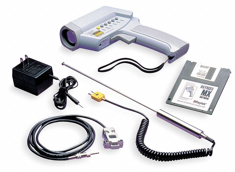 RAYTEK LCD, Infrared Thermometer, Temp. Range (F) - Infrared -25° to ...