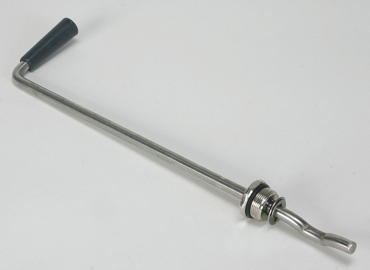 T&S BRASS, 7/8 in Overall Dia, 3 in Overall Ht, Twist Waste Valve ...