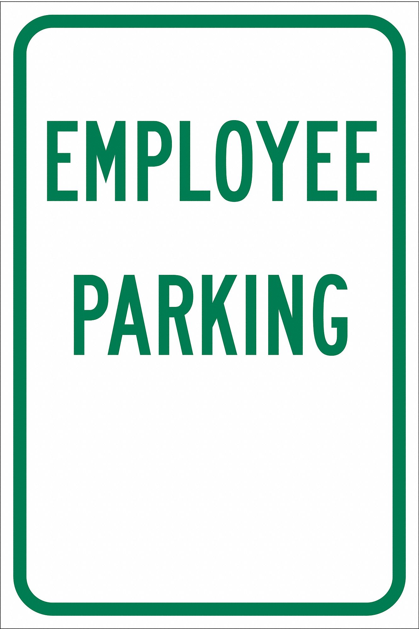 Parking Sign, Retroreflective Grade High Intensity Prismatic, Rectangle ...