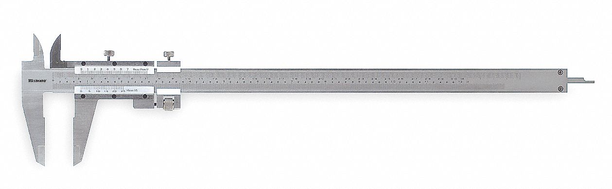 WESTWARD VERNIER CALIPER,0-12 IN,2.5 IN D - Vernier and Slide Calipers ...