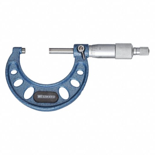 Outside Micrometer, Range 1 to 2 in, Long Form Calibration Certificate ...
