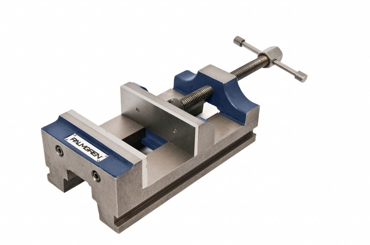 PALMGREN, 6 in Jaw Face Wd, 6 in Max Jaw Opening, Machine Vise - 4KXD7 ...