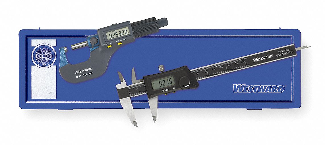 Precision Measuring Tool Kit, 2pc, Number of Pieces 2 - Grainger