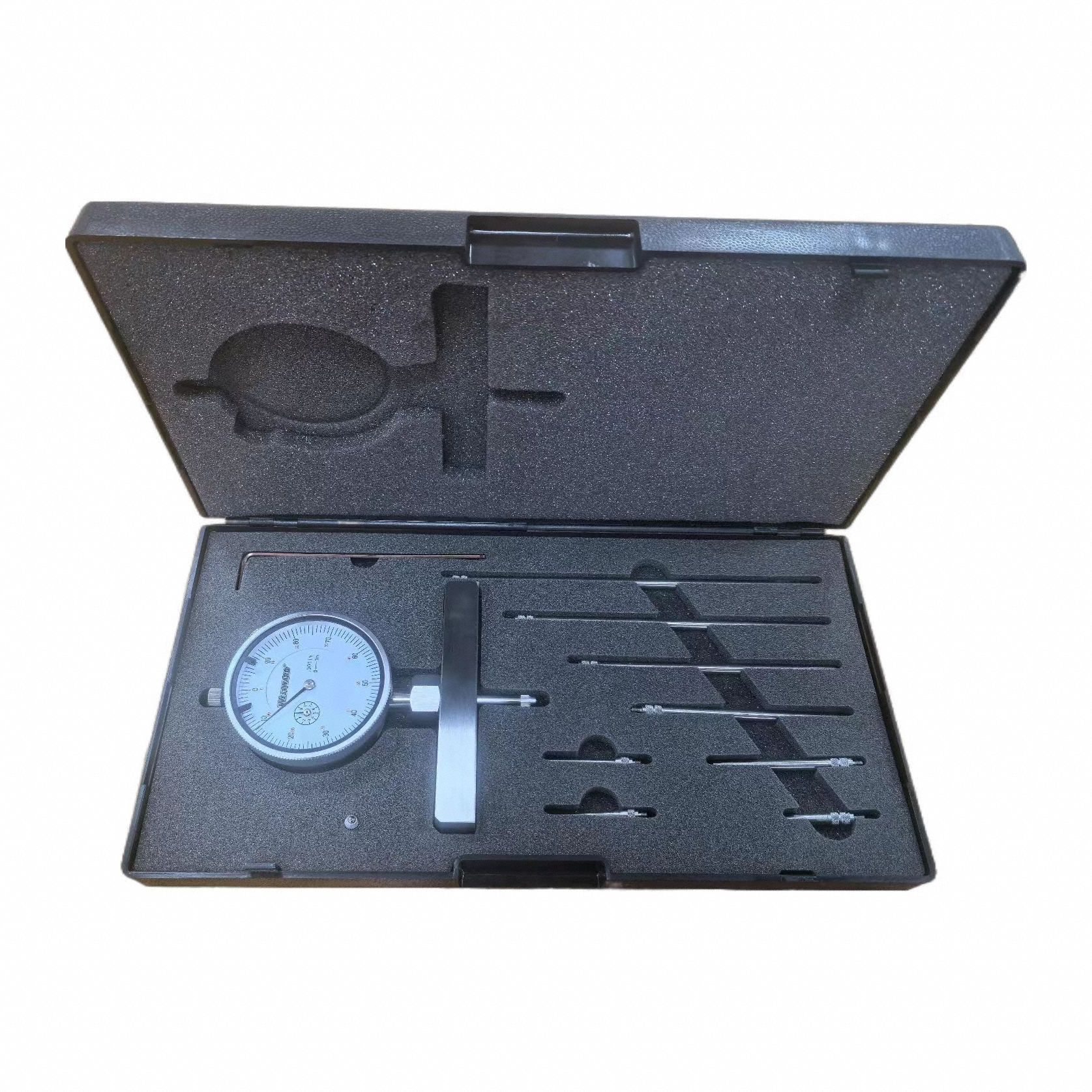 WESTWARD, 0 in to 22 in, Interchangeable-Rod Dp Gauge, Dial Depth Gauge ...
