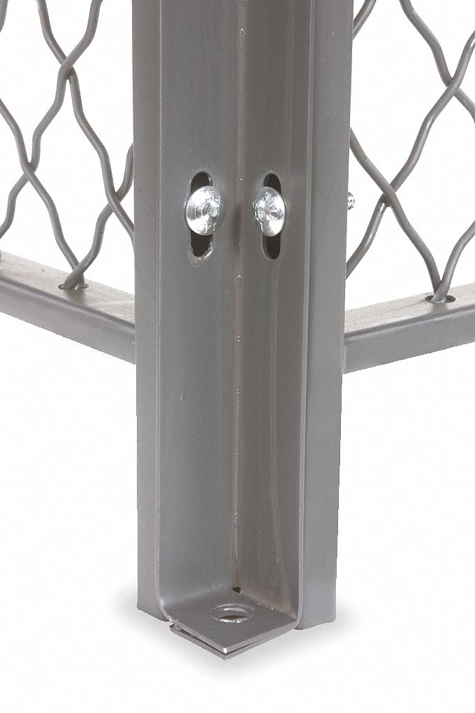 FOLDING GUARD, 8 ft H, Gray, Corner Post - 4KY82|PC-8 - Grainger