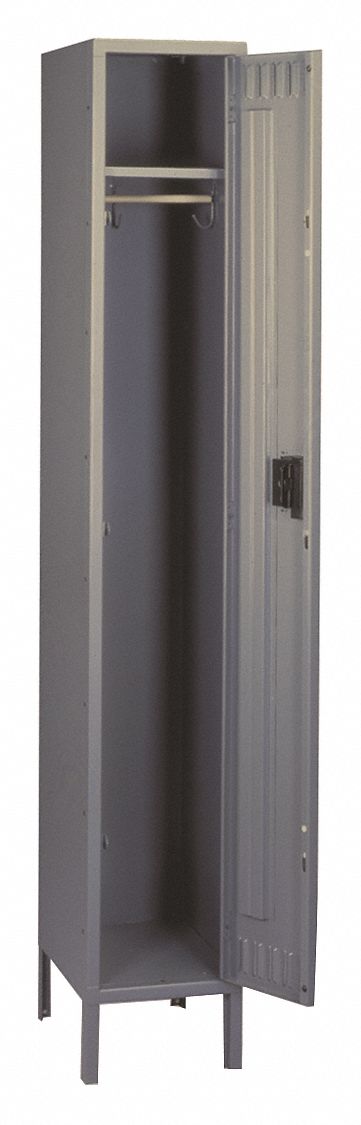 TENNSCO, 12 in x 18 in x 78 in, Louvered, Wardrobe Locker - 4W253|STK ...