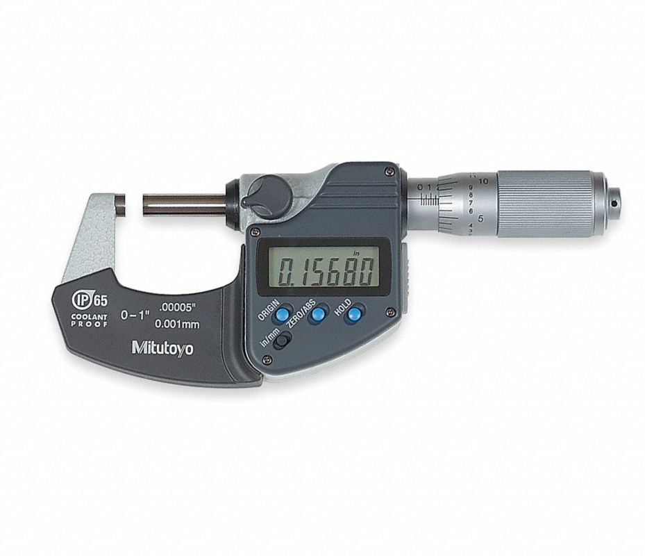 MITUTOYO Micrómetro Digital, 0.00005"/0.001mm de Resolución - Medidores ...