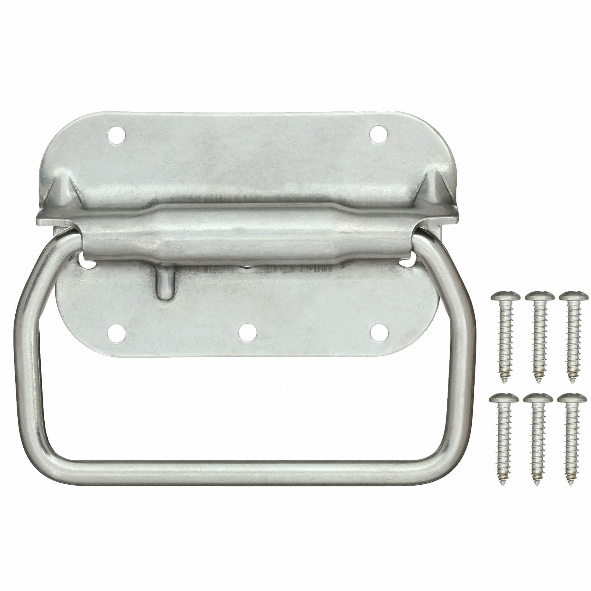 MONROE PMP Folding Pull Handle: Unthreaded Through Holes, 304 Stainless ...