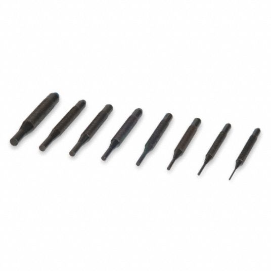 1/16 in_5/16 in Tip Dia, 4 in Overall Lg, Drive Pin Punch Set - 4LB28 ...