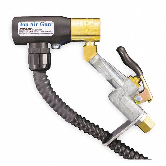 Static Eliminating Air Gun, Hand Held, 1/4 in (F)NPT - Grainger