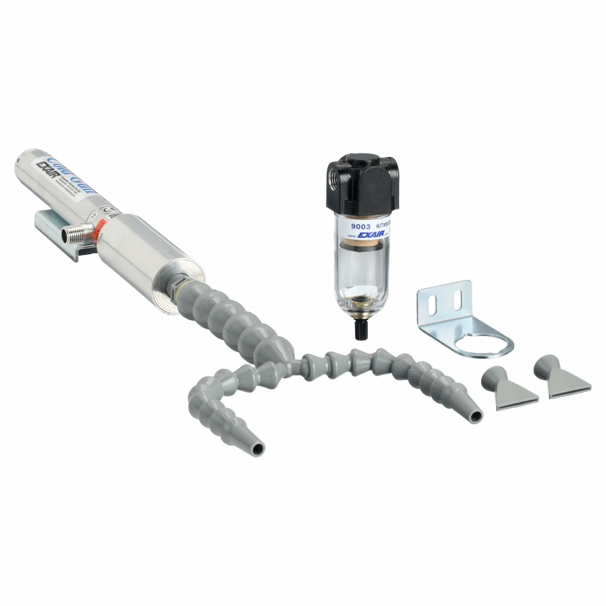 EXAIR, 2 Outlets, 1,000 BtuH Cooling Capacity, Cold Air Gun - 4LCJ2 ...