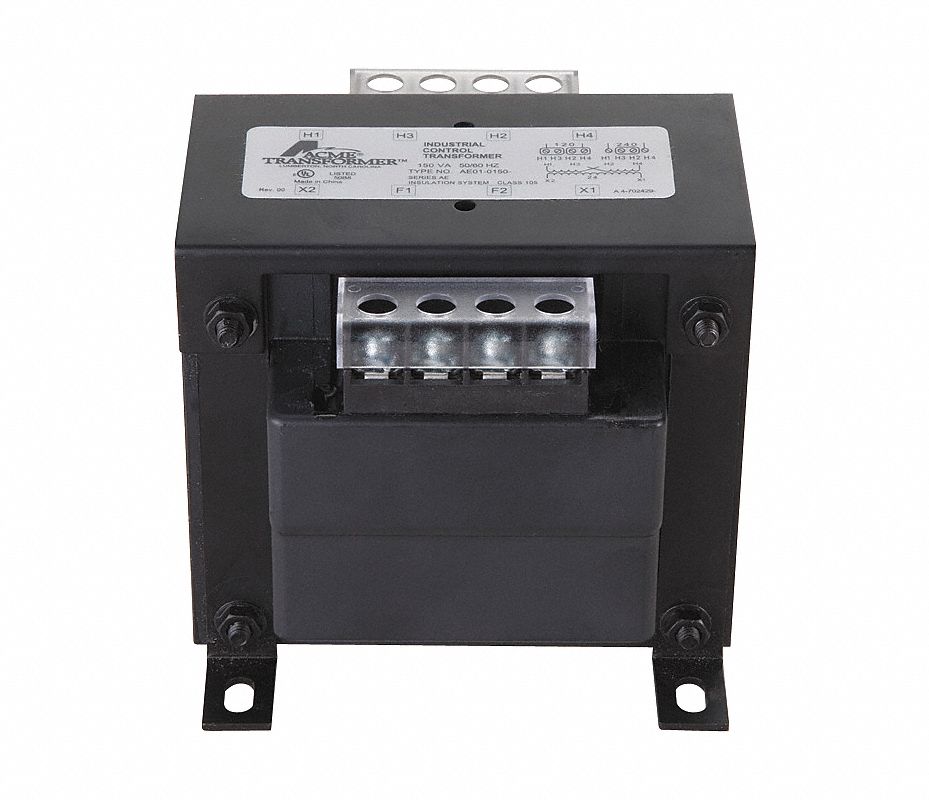 ACME ELECTRIC Transformador de Control, Clasificación VA 750, Voltaje de Entrada 240/480VCA ...