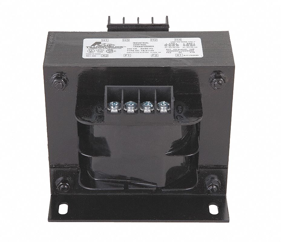 ACME ELECTRIC Transformador de Control, Clasificación VA 75VA, Voltaje de Entrada 240/480VCA ...