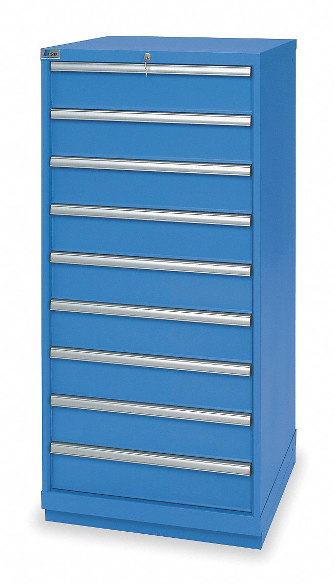 LISTA, 28 1/4 in x 28 1/2 in x 57 1/8 in, 9 Drawers, Modular Drawer ...