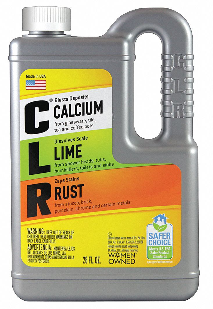 CLR, Jug, 28 oz Container Size, Calcium, Lime and Rust Remover - 4LEY3 ...