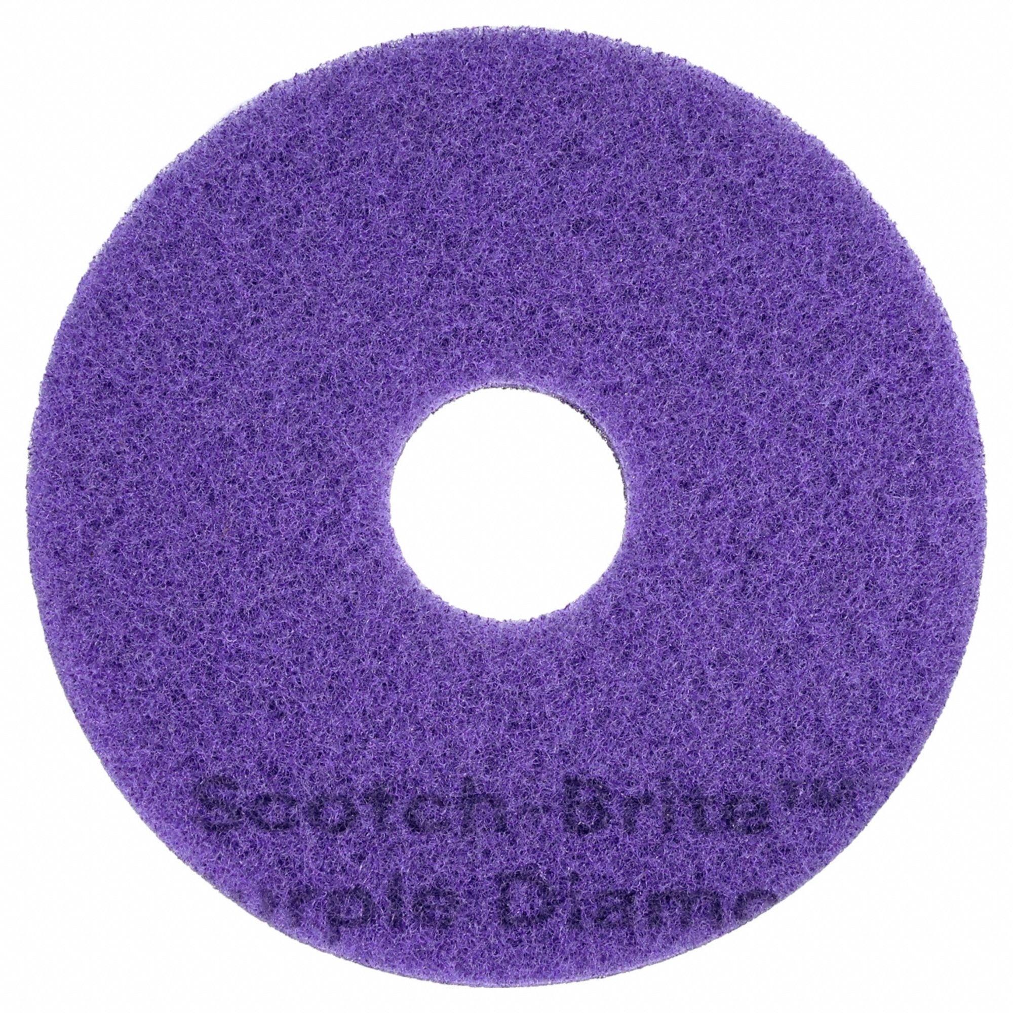 SCOTCH-BRITE, Round, 13 in Dia, Diamond Floor Pad Plus - 4LGR3|08741 ...
