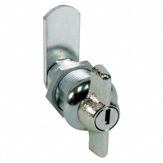 COMPX FORT Wing-Handle Keyed Cam Lock, Keyed Different, For Material ...