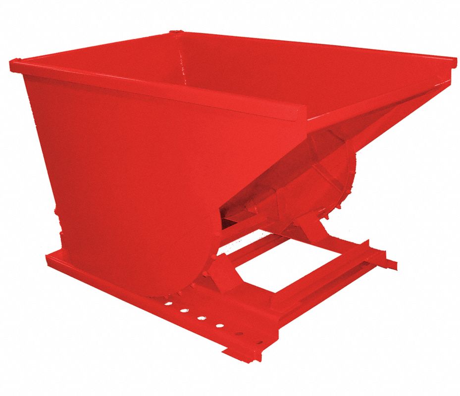 APPROVED VENDOR 6,000 lb, Acero, Rojo - Tolvas de Autovaciado - 4LLL3 ...