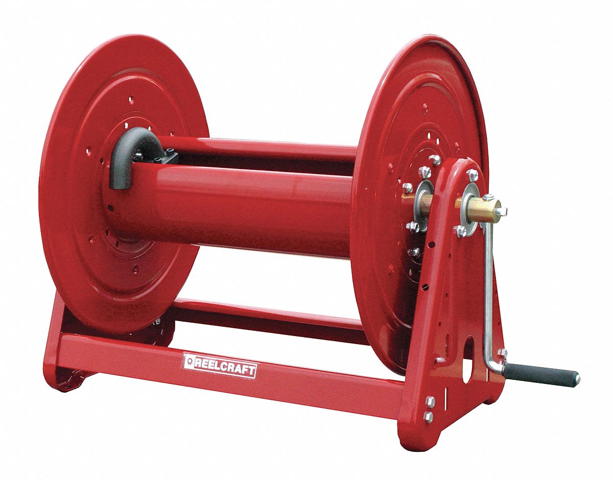 REELCRAFT Hand Crank Hose Reel: 200 ft (1/2 in I.D.), 17 3/4 in L x 40 ...