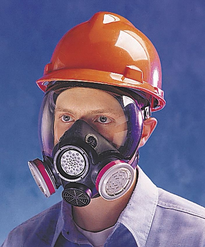 Full Face Respirator, 1000 Series, L - Grainger