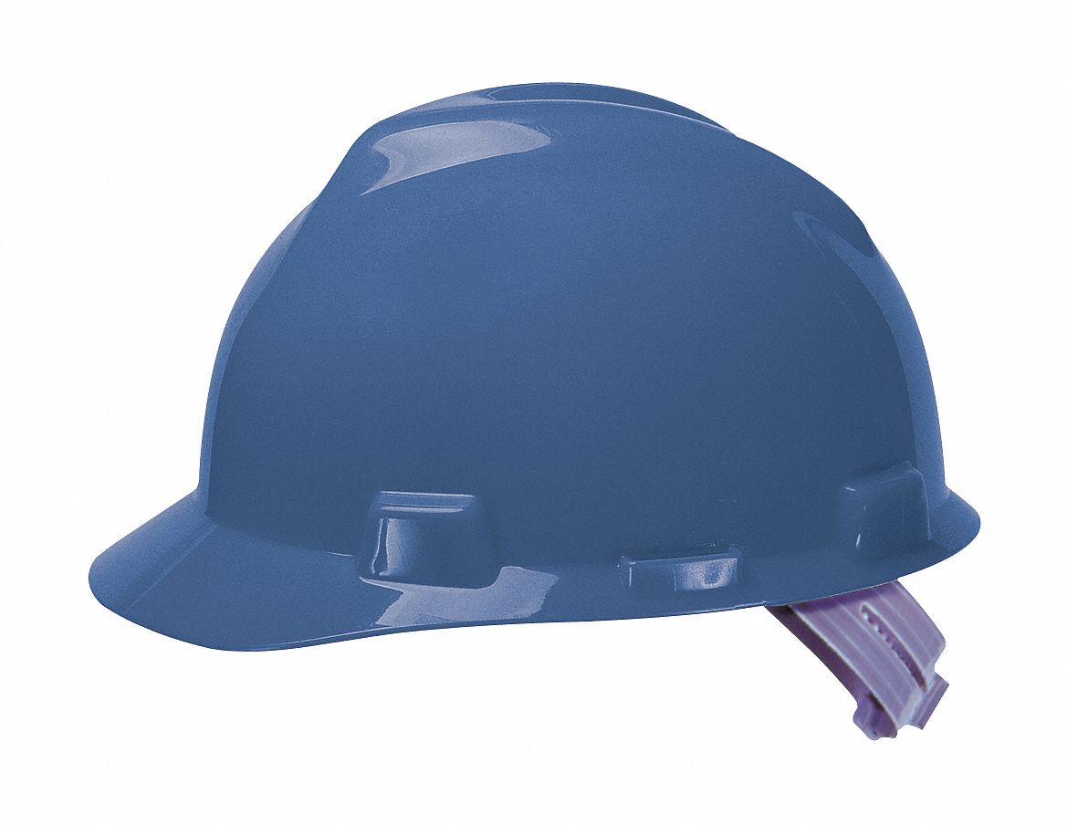 MSA Casco de Seguridad V-Gard® Polietileno Clase E Azul - Cascos de ...