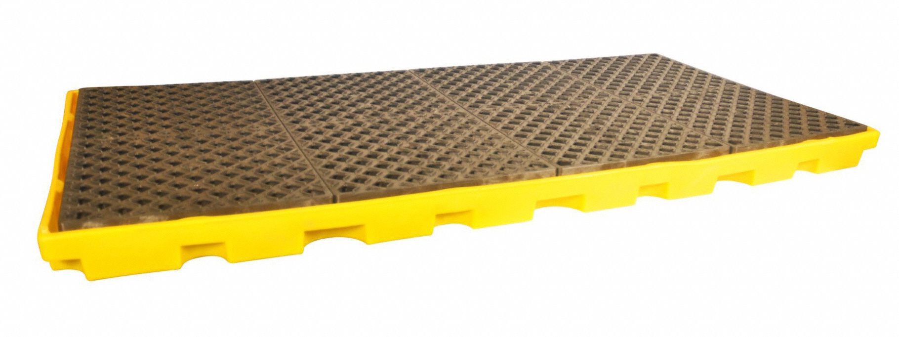 ULTRATECH Drum Spill Containment Deck: For 8 Drums, 75 gal Spill ...