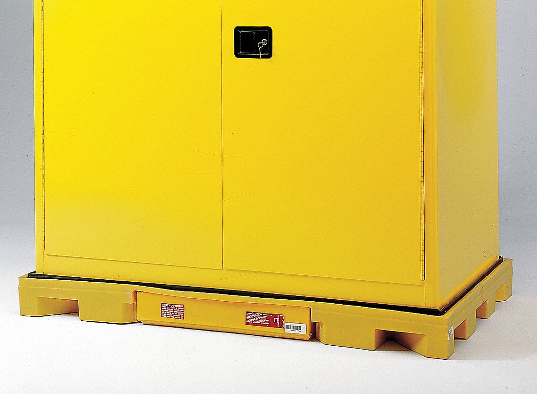 1-Drum Vertical Cabinets, 93 gal Spill Capacity, Safety Cabinet Spill ...